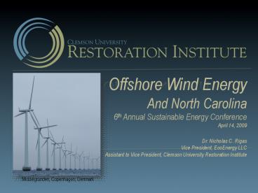 Offshore Wind Energy presentation | free to view
