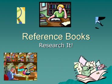 Reference Books presentation | free to view