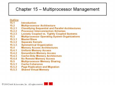 PPT – Chapter 15 Multiprocessor Management PowerPoint presentation ...