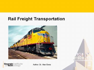 Rail Freight Transportation presentation | free to download