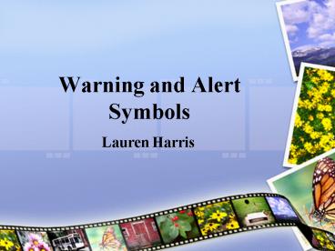 Warning and Alert Symbols presentation | free to view