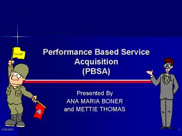 Performance Based Service Acquisition PBSA presentation | free to view