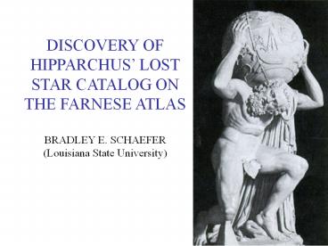 DISCOVERY OF HIPPARCHUS presentation | free to download