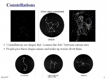 Constellations presentation | free to download