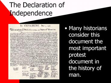 PPT – The Declaration of Independence PowerPoint presentation | free to ...