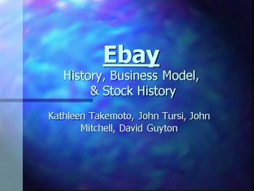 PPT – Ebay History, Business Model, PowerPoint presentation | free to ...