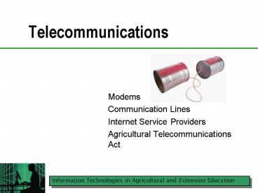 Telecommunications presentation | free to view