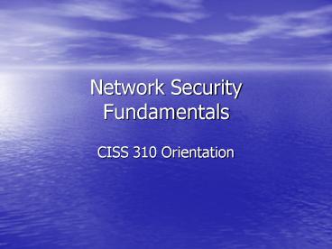 PPT – Network Security Fundamentals PowerPoint presentation | free to ...