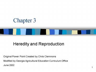 Heredity and Reproduction presentation | free to view