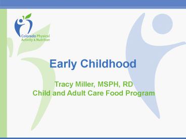 Early Childhood presentation | free to view