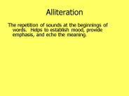 PPT – Alliteration PowerPoint presentation | free to view - id: 1c2a0e ...