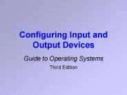 PPT – Chapter 6 Input and Output Devices PowerPoint presentation | free ...