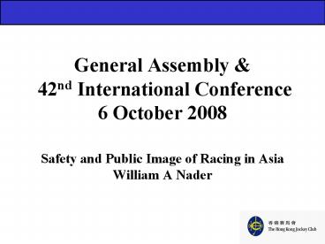 General Assembly presentation | free to download