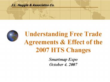 Understanding Free Trade Agreements presentation | free to view