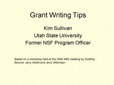 Grant Writing Tips presentation | free to download