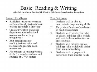 PPT – Basic: Reading PowerPoint presentation | free to view - id: 155bf ...