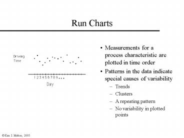 Run Charts presentation | free to view