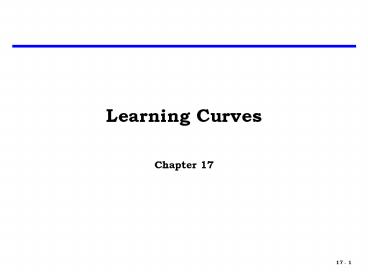 Learning Curves presentation | free to view