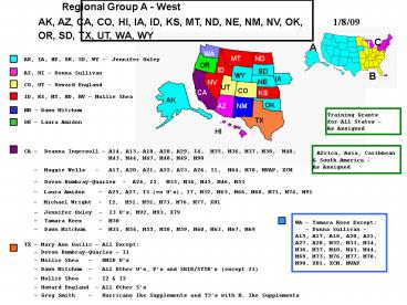 GMP Region A Map presentation | free to view