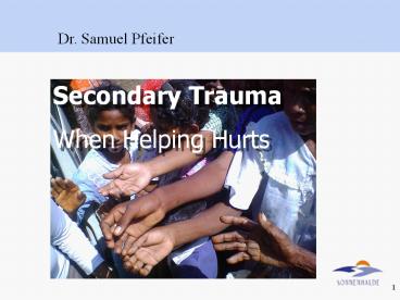 Secondary Trauma presentation | free to download
