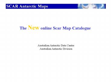 PPT – The New online Scar Map Catalogue PowerPoint presentation | free ...