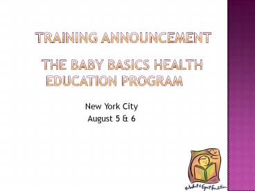 TRAINING ANNOUNCEMENT presentation | free to view