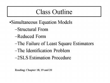 PPT – Class Outline PowerPoint presentation | free to view - id: 16b35 ...