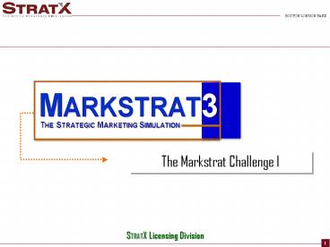 PPT – Introduction to Markstrat3 PowerPoint presentation | free to view ...