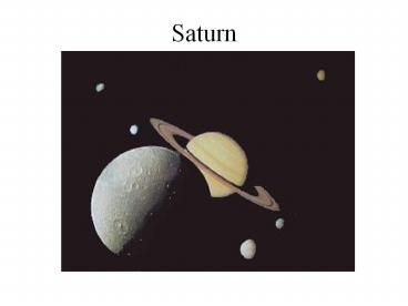PPT – Saturn PowerPoint presentation | free to view - id: 18a8e-ZjE4M