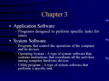 PPT – Application Software PowerPoint presentation | free to view - id ...