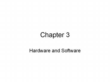 Hardware and Software presentation | free to download