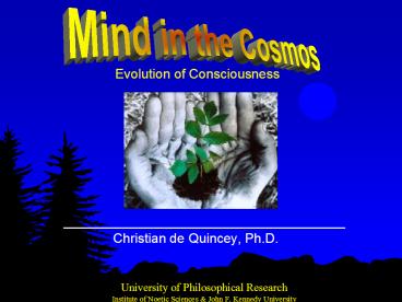 PPT – Evolution of Consciousness PowerPoint presentation | free to view ...