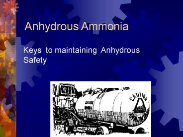 PPT – Anhydrous Ammonia PowerPoint presentation | free to view - id ...