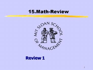 15.MathReview presentation | free to download