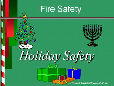 Holiday Safety presentation | free to view