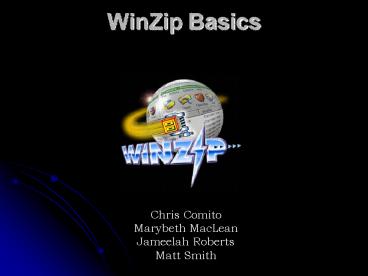 WinZip Basics presentation | free to view