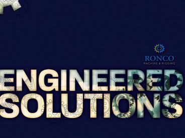 PPT – For nearly thirty years Ronco Machine PowerPoint presentation ...