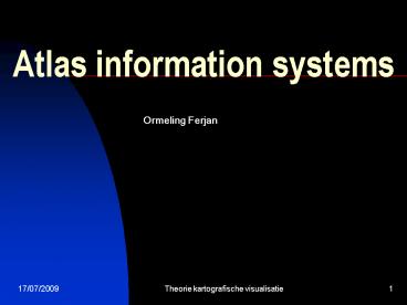 Atlas information systems presentation | free to download
