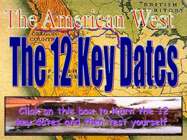 PPT – The American West PowerPoint presentation | free to view - id ...