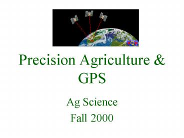 PPT – Precision Agriculture PowerPoint presentation | free to view - id ...