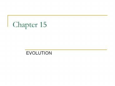 PPT – EVOLUTION PowerPoint presentation | free to view - id: 1cbde-ZWUwM