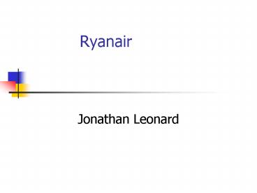 Ryanair presentation | free to view
