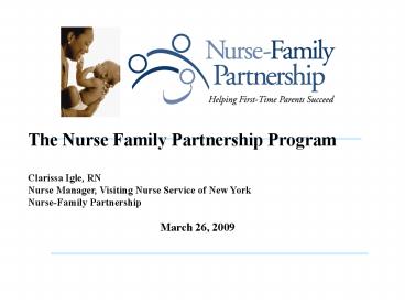 PPT – The Nurse Family Partnership Program PowerPoint presentation ...
