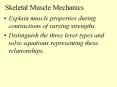PPT – Biomechanics of the skeletal muscles PowerPoint presentation ...
