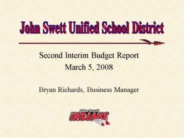 PPT – Second Interim Budget Report PowerPoint presentation | free to ...