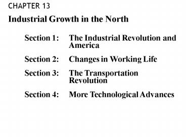 PPT – Section 1:The Industrial Revolution and America PowerPoint ...