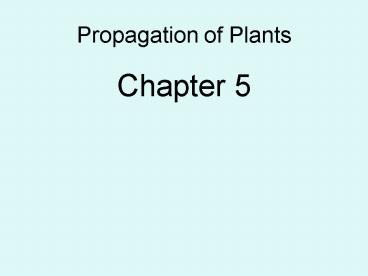 PPT – Propagation of Plants PowerPoint presentation | free to view - id ...