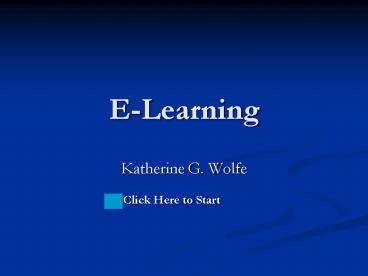 ELearning presentation | free to view