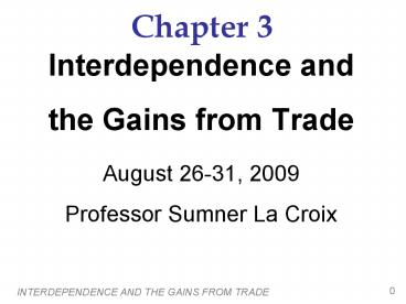 PPT – Interdependence and PowerPoint presentation | free to view - id ...