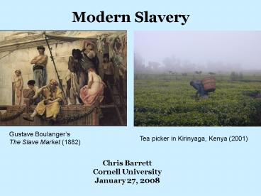 PPT – Modern Slavery PowerPoint presentation | free to view - id: 1f2a0 ...